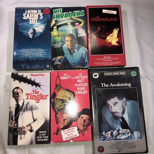 Lot of 6 VHS Horror Movies A Return To Salems Lot, The Invaders See ...