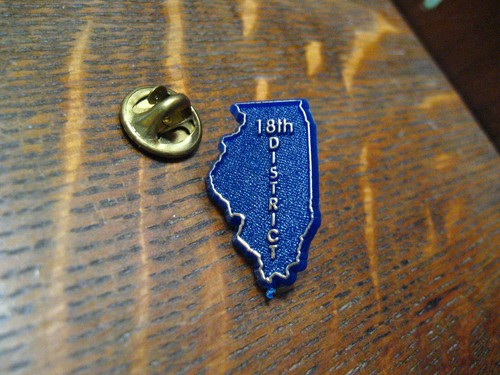 Illinois State 18th District Vintage Lapel Pin - Congressional Politics ...