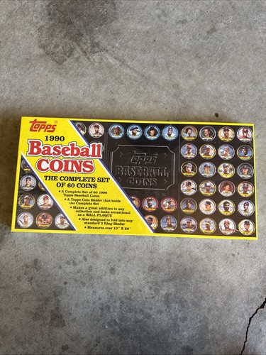 1989 Topps Baseball Coins, Complete Set of 60, w/Display Holder New ...