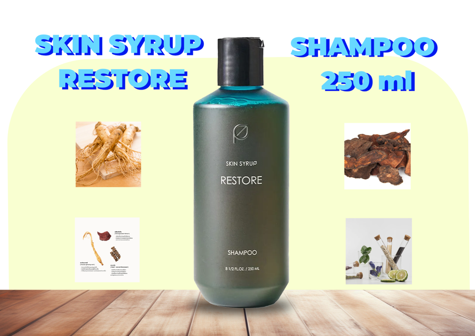 250 ml Skin Syrup RESTORE Scalp Herbal Shampoo for Treat and reduce ...