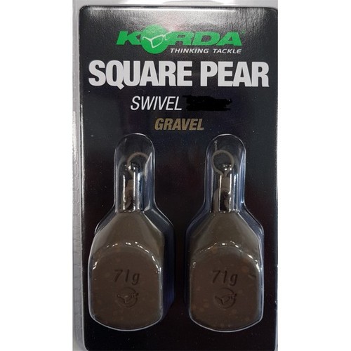 Plombs KORDA Square Pear Swivel 5 oz - 120 grs Blister (2 pcs) GRAVEL ---ntt | eBay