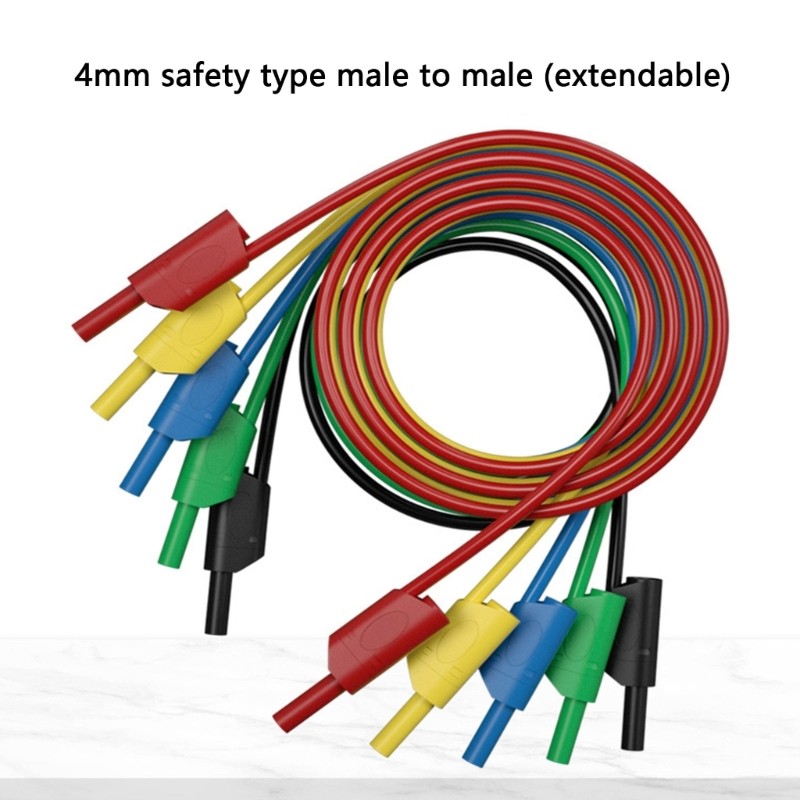 5pcs Electronic Test cord set Soft Cable HDPE Insulation Multimeter ...