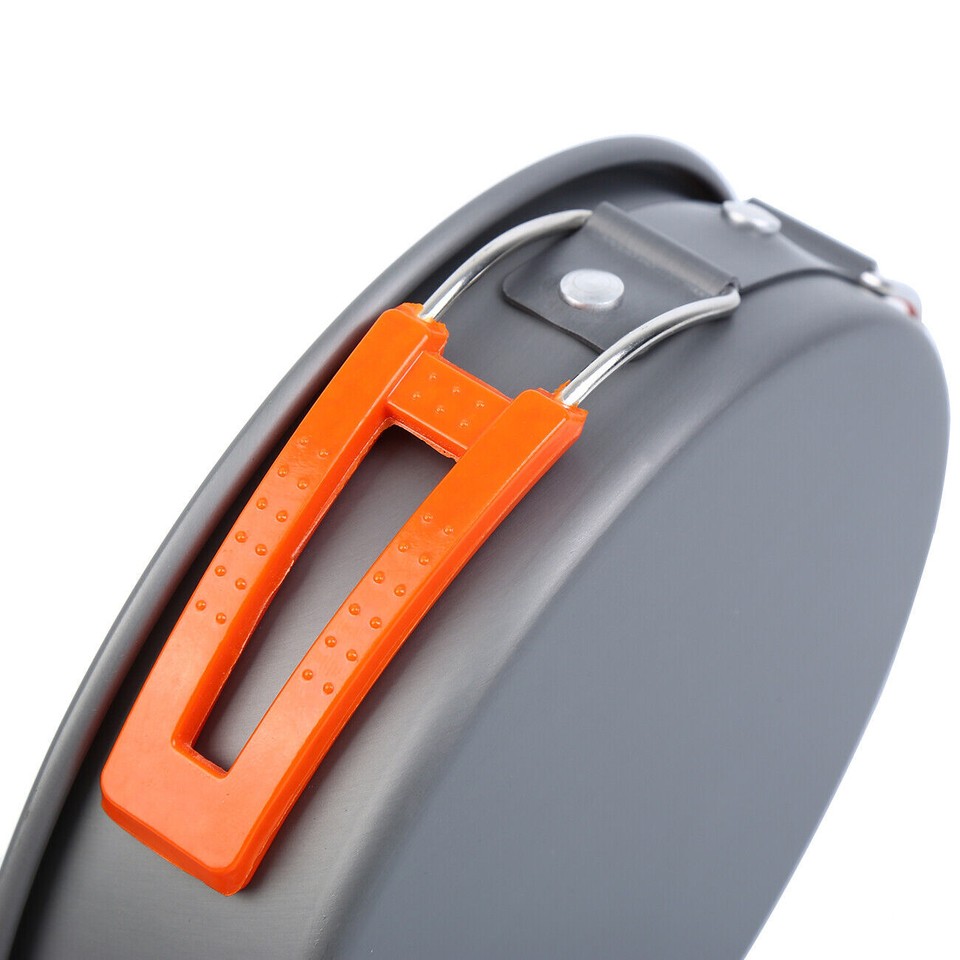 Camping Cookware Set Camping Survival Stove Pot Pans Kit Portable Mess ...