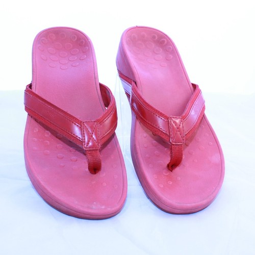 Vionic Size 9 Red HIGH TIDE Platform Comfort Supportive Thong Flip Flop ...
