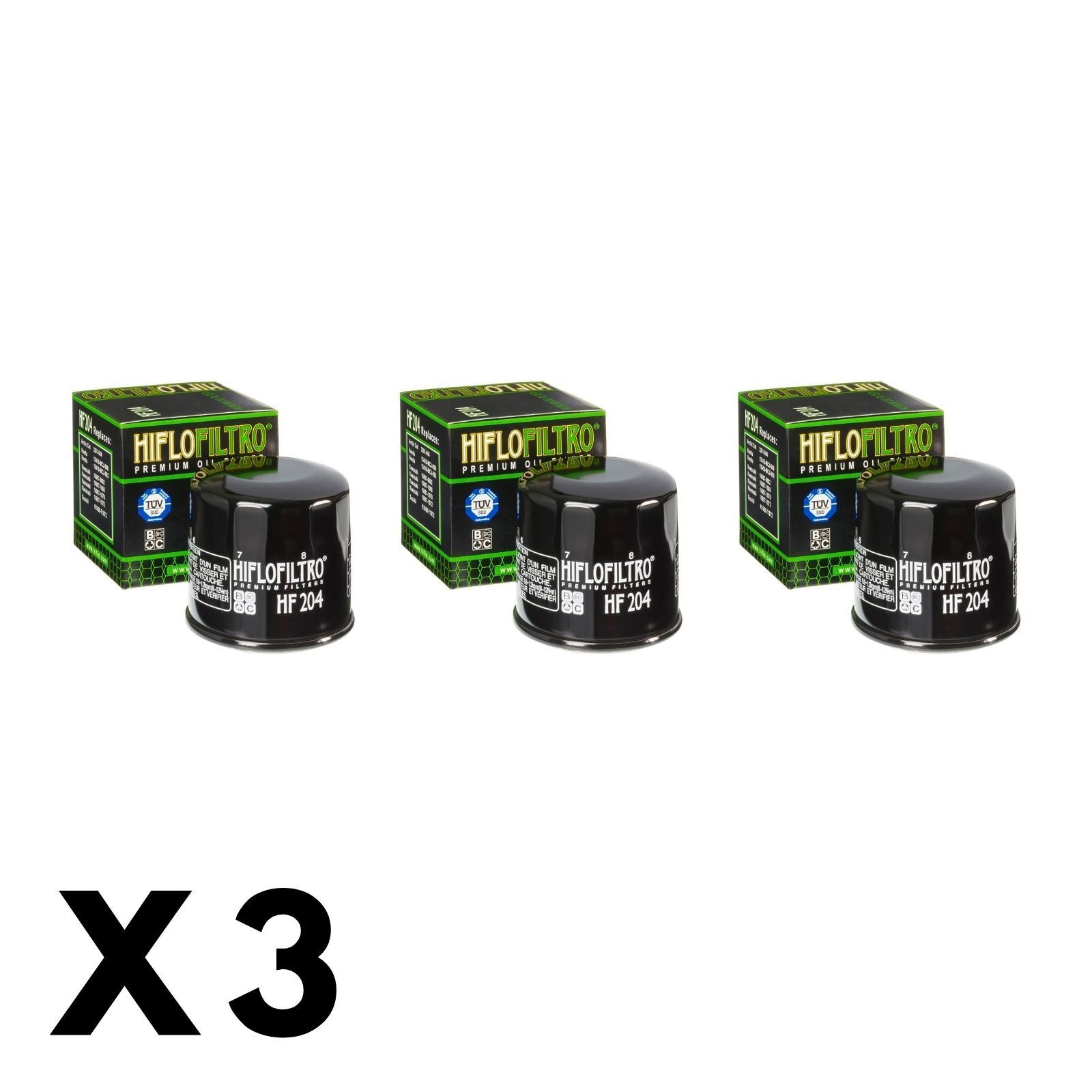 3 Pack Hiflo Oil Filter for Kawasaki 1200 Ninja ZX12R/ZX1200 2000-2006 ...