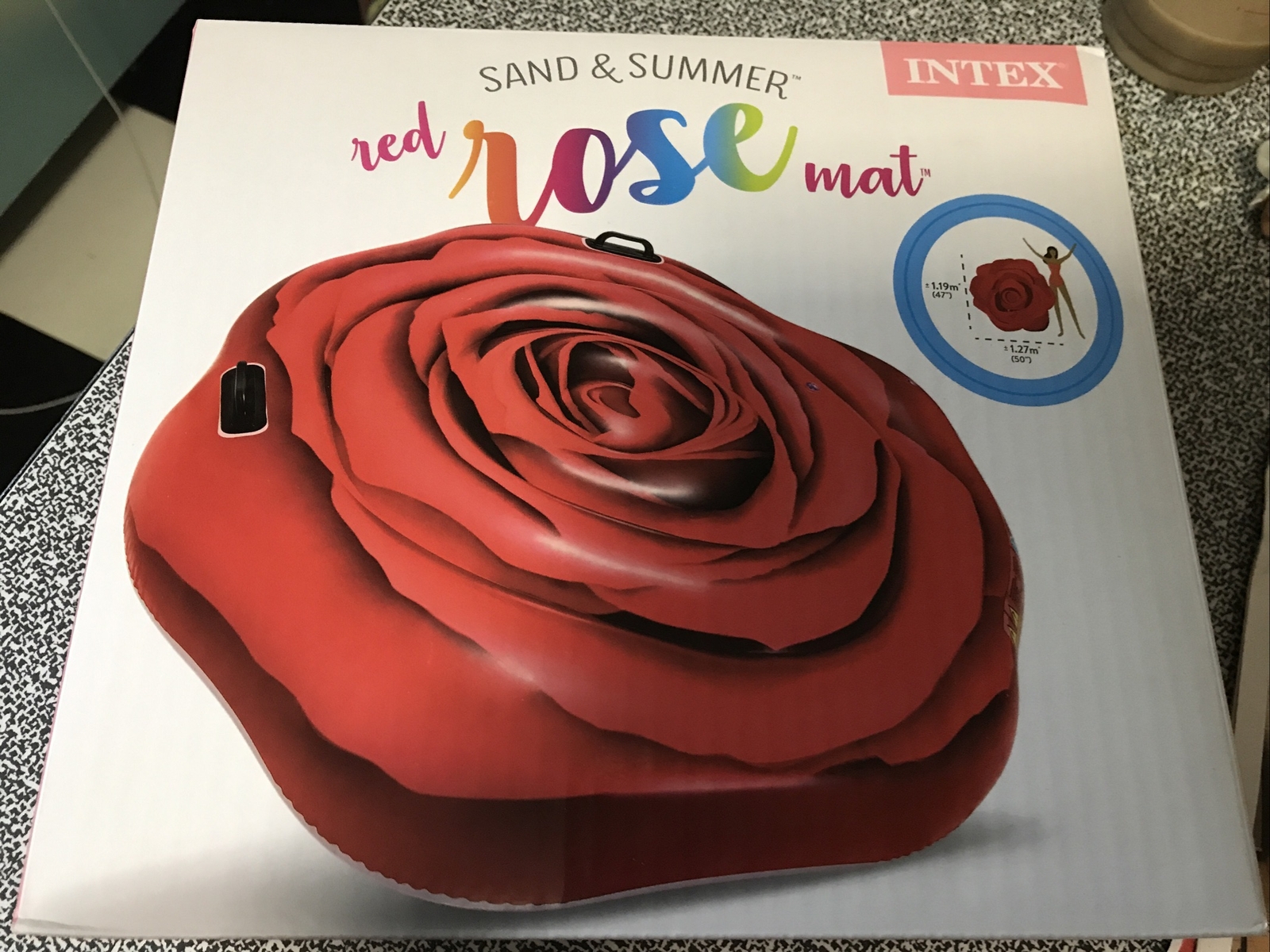 Intex Tropical Sand & Summer Red Rose Mat. 1.19m X 1.27 M | eBay