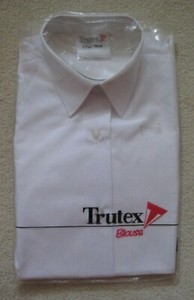 Girls Trutex School Blouse Shirt White 22" 24" 38" 44" 46" long sleeve ...