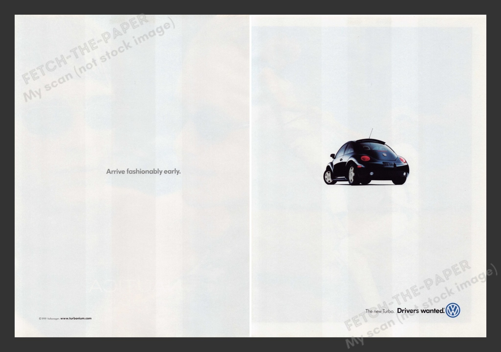 Volkswagen 2000s Print Advertisement (2 pages) 2000 Beetle Turbo Promo ...
