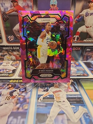 D'Moi Hodge 2023-24 Panini Prizm Pink Ice W9 Rookie #298 Los Angeles ...