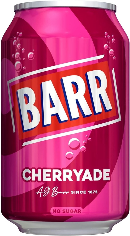 BARR Cherryade | 24 x 330ml Cans | A Fizzy Drink for Everyone | eBay UK