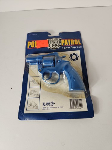 8 Ring Shot Cap Gun Police Series Pistol Revolver Color New Toy Replica ...