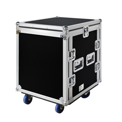 PRORECK Rack/Road Case 20'' Rackable Depth With Slant Mixer Top Casters ...