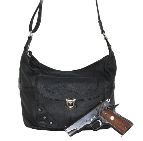 Concealed Carry Purse Concealment Carry Genuine Leather Gun Handbag CCW ...