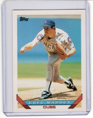 1993 Topps HOFer GREG MADDUX Cubs #183-Near Mint Condition | eBay