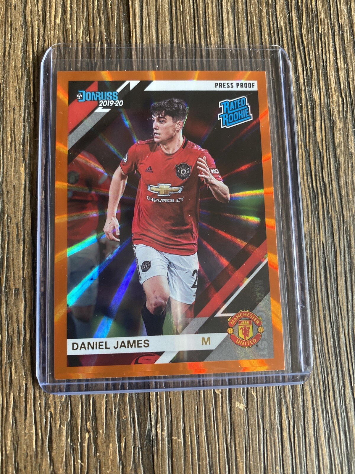 2019-20 Chronicles Donruss Orange Laser Press Proof Daniel James Rookie ...