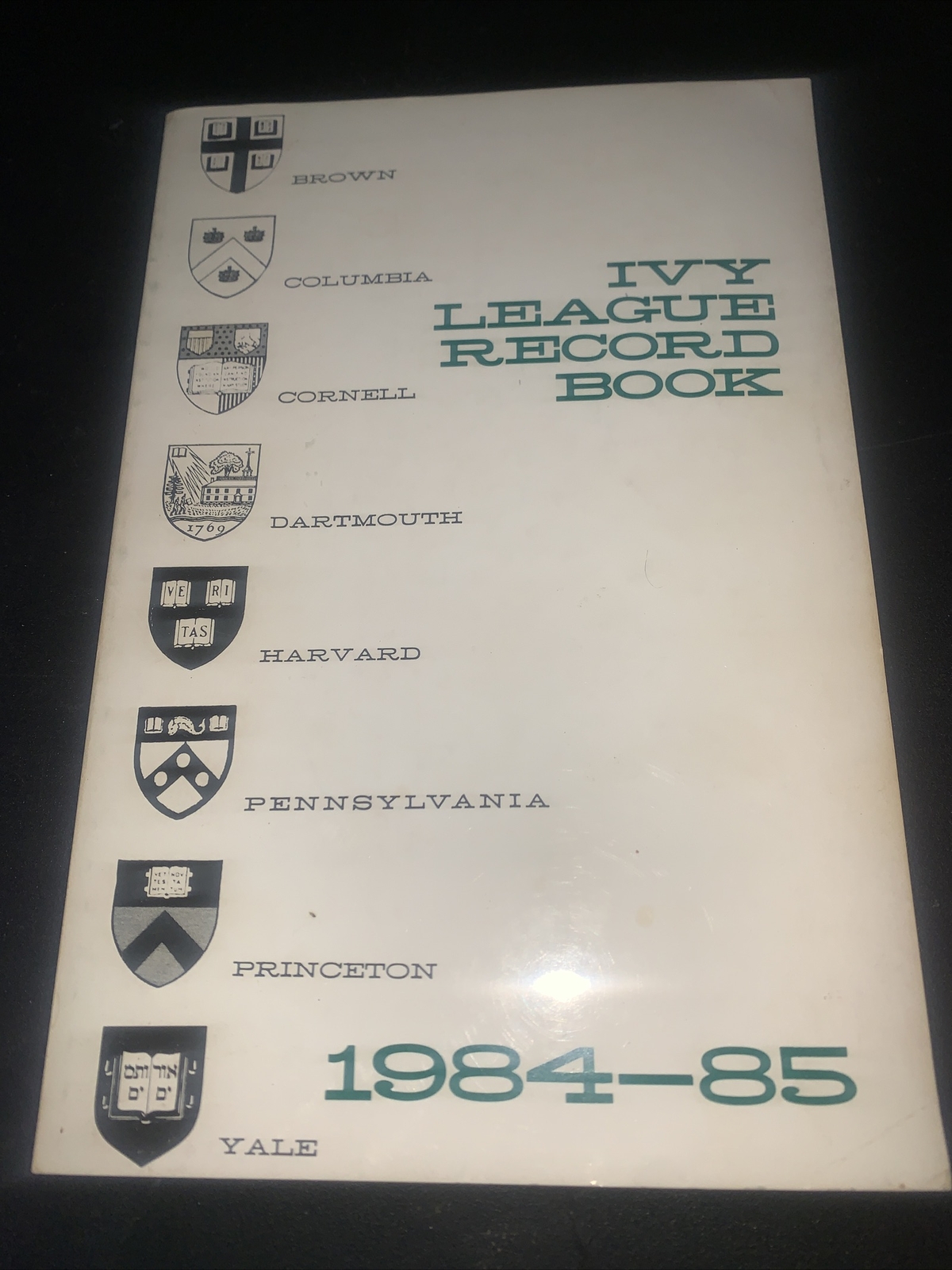 1984 85 Ivy League NCAA Sports Record Book Men And Woman | eBay