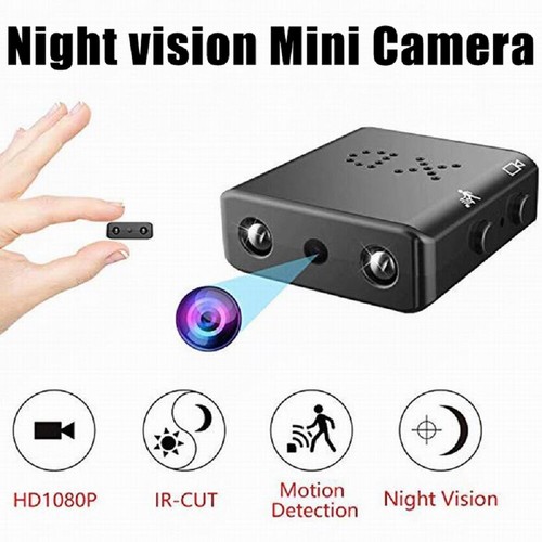 Black 1080P Super Mini Camera Home Security Night Sight Motion Nanny ...
