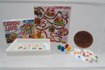 Dollhouse Miniature Replica Candy Land with Players, Die and Cards | eBay
