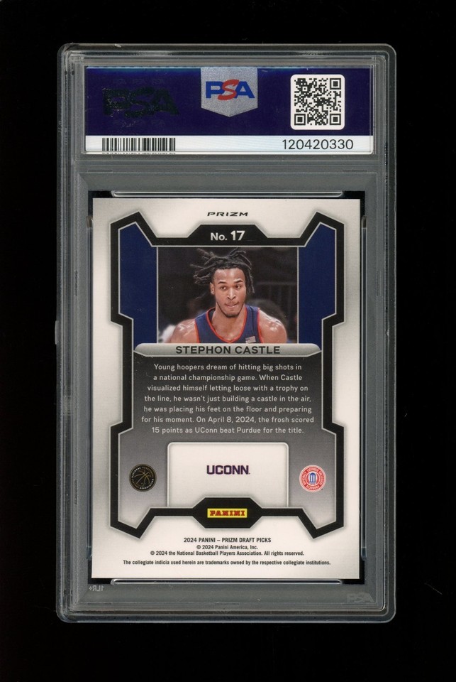 2024 Panini Prizm Draft Picks #17 Stephon Castle RC Orange Ice Prizm ...