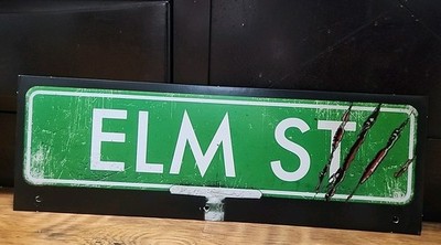 Nightmare On Elm St Freddy Spirit Halloween Display End Cap Sign Banner ...