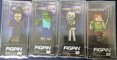 4pc FIGPIN Minecraft Set Locked - FigPin no longer has Minecraft ...