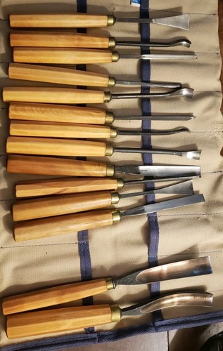 Lot 14 Sheffield England Wood Turning Lathe Chisel Tools HERRING BROS ...