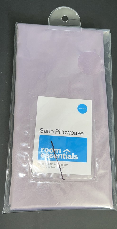 Room Essentials Satin Pillowcase Standard 20" x 30" Purple Lots Of (4 ...
