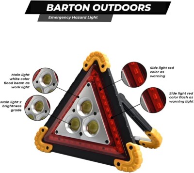 Red Emergency Safety Light – Hazard Warning Light for Vehicles - Heavy ...