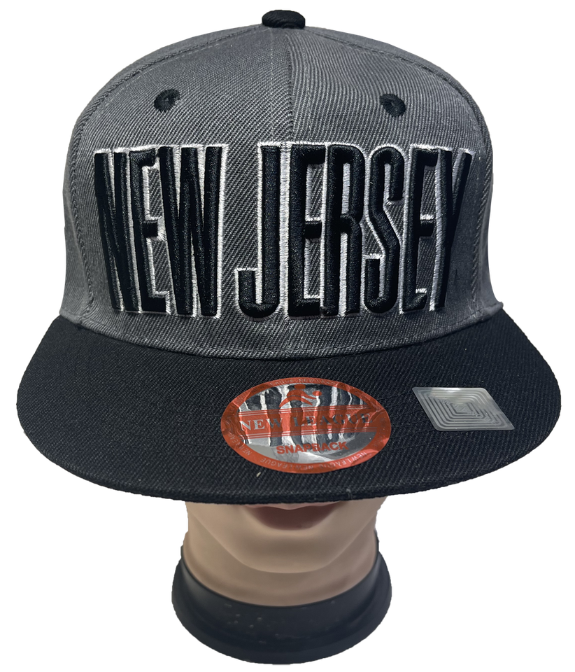 NEW JERSEY 3D Embroidered Hip Hop Snapback Adjustable Baseball Cap Hats ...