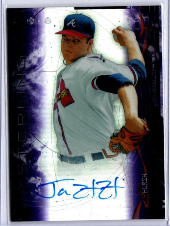 2014 Bowman Sterling Baseball Purple Refractor Jason Hursh AUTO BRAVES ...