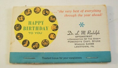 Happy Birthday Optometrist Examination of the Eyes Treated Eyeglass ...