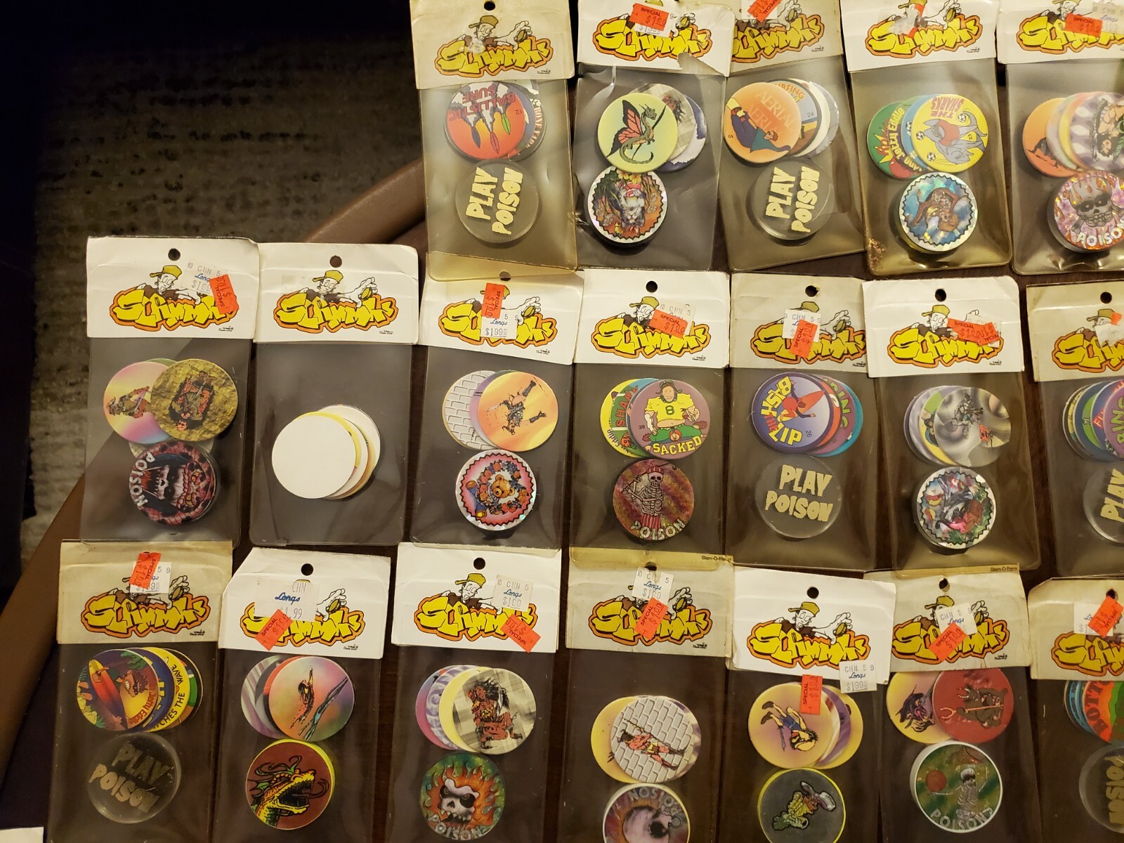 1 Pack of Vintage Milk Caps with Vintage Slammer - Very Rare 90s Pogs ...