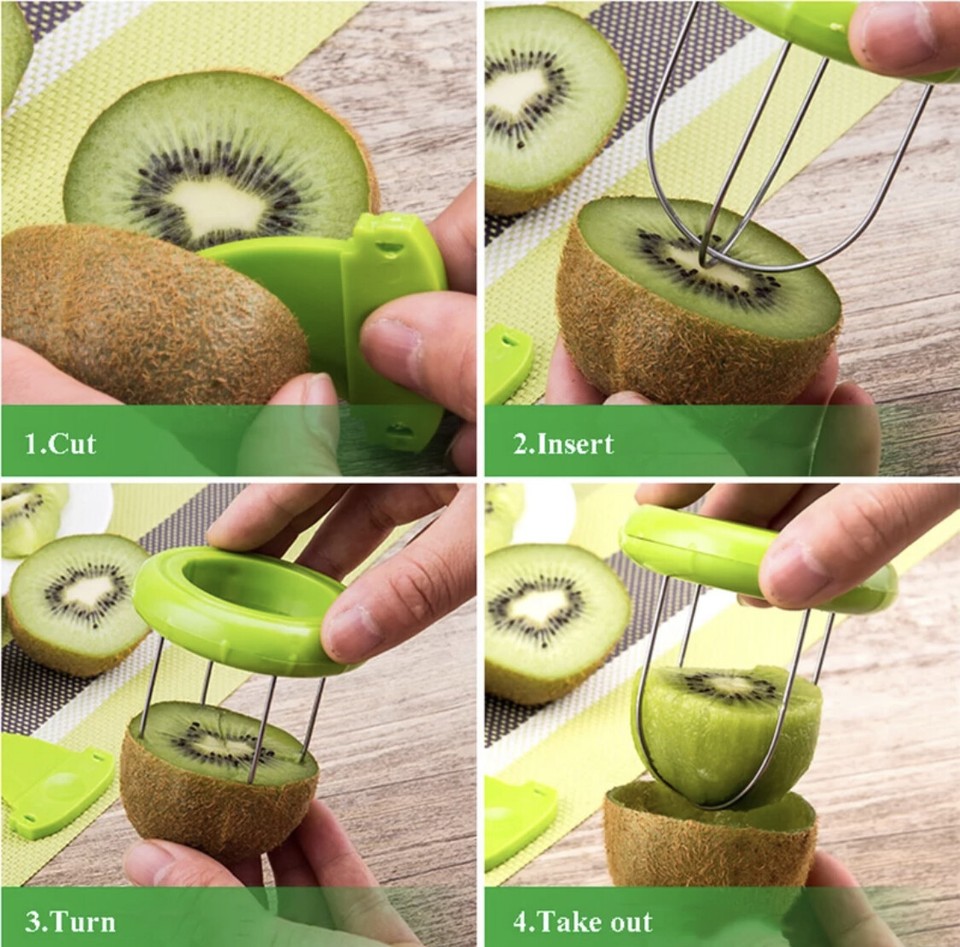 Kiwi Cutter Kitchen Detachable Creative Fruit Peeler Salad Cooking ...