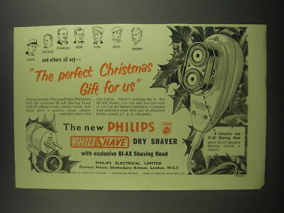 1953 Philips Philishave Dry Shaver Ad - The perfect Christmas gift for ...