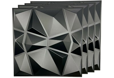 Acoustic Diffuser Panel - Geometric - Black - Acoustic Diffusion Wall ...