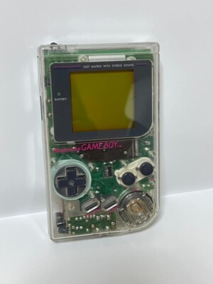 Nintendo Game Boy DMG-01 Clear Good Condition TESTED & CLEANED Rare ...