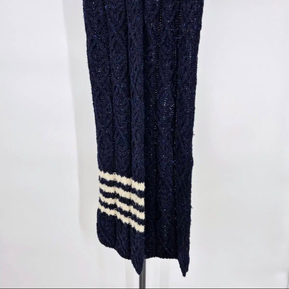 Thom Browne Diagonal Band Hooded Scarf Navy 150644007 | eBay Australia