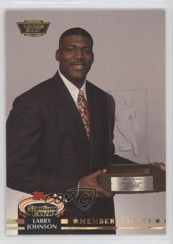 1992-93 Topps Stadium Club Members Choice Members Only Larry Johnson ...