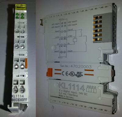 Beckhoff KL1114 I/O Modul 4 Eingänge 24V DC/ 0,2ms, neuwertig Top ...