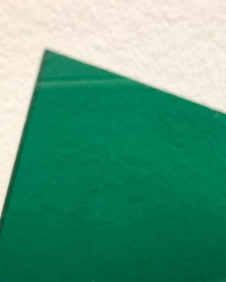 Acrylic Plexiglass Sheet-1/8" (3mm) thick-Green Transparent-Pick Your ...