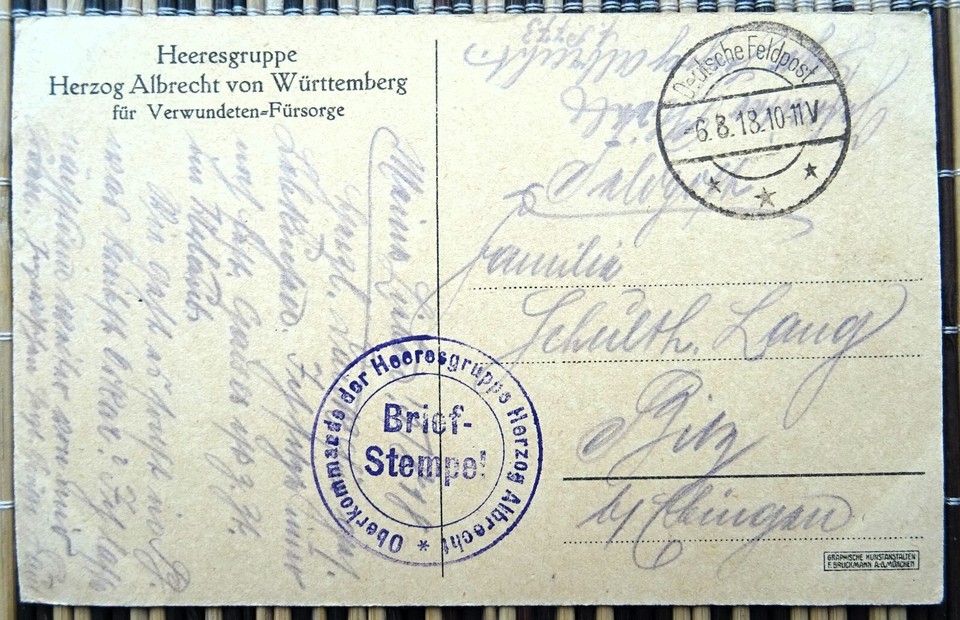 WWI. Duke Albrecht von Württemberg. German Charity Postcard. 1918 | eBay