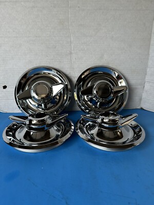 (4) 2 BAR SPINNERS CENTER CAPS FOR CHEVY RALLY WHEELS 7", NO LOGO | eBay