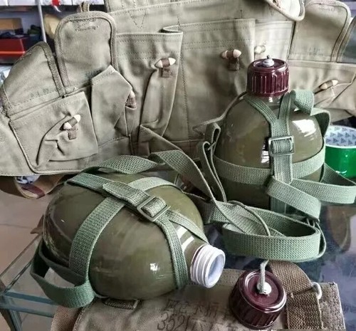 Chinese ARMY PLA Military Issue Aluminium Water Bottle Mess Kit Camping ...