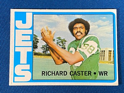 1972 Topps Richard Caster Football Card #68 New York Jets | eBay