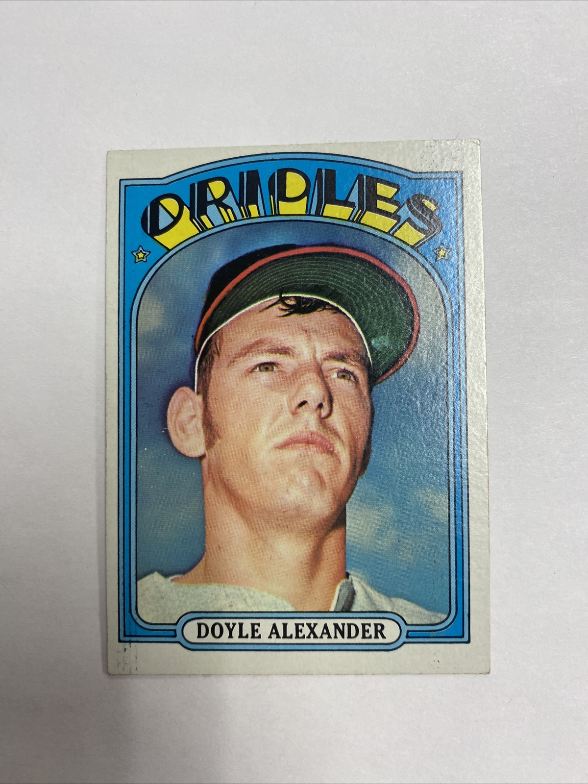 1972 Topps Baseball Doyle Alexander Baltimore Orioles Card #579 | eBay