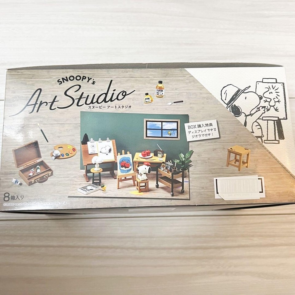 Re-Ment SNOOPY's Art Studio Miniature Figure Complete Set 8 New JPN | eBay