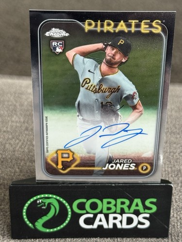 2024 Topps Chrome Update RA-JJ Jared Jones Base Rookie Auto Pittsburgh ...