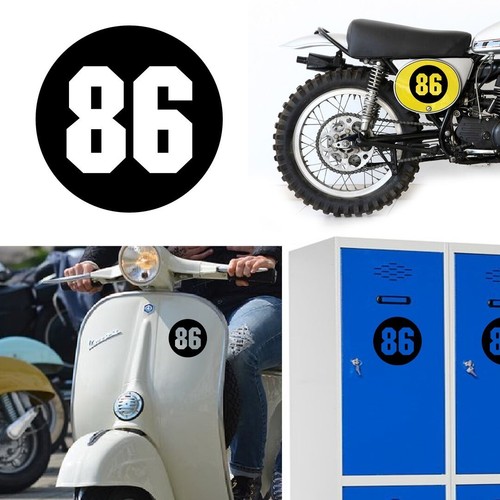 Number 86 Via, Sticker Vinyl | eBay