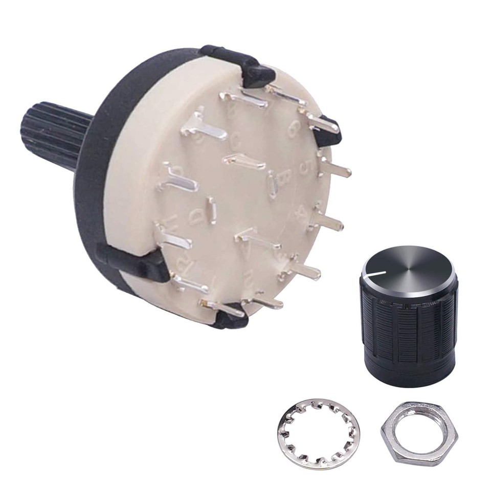 Taiss 3pcs Rotary Switch RS26 2P12T Band Switch Band Channel Rotary ...