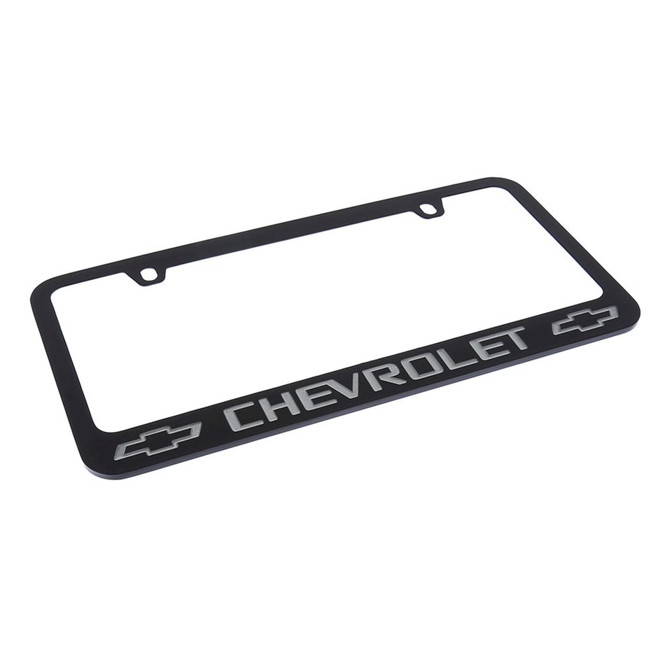 Chevrolet Logo License Plate Frame (Black) | eBay